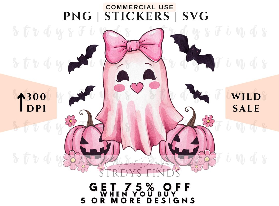 Pink Cute Ghost, Haunted Halloween, Happy Ghost, Halloween, Cute Ghost ...