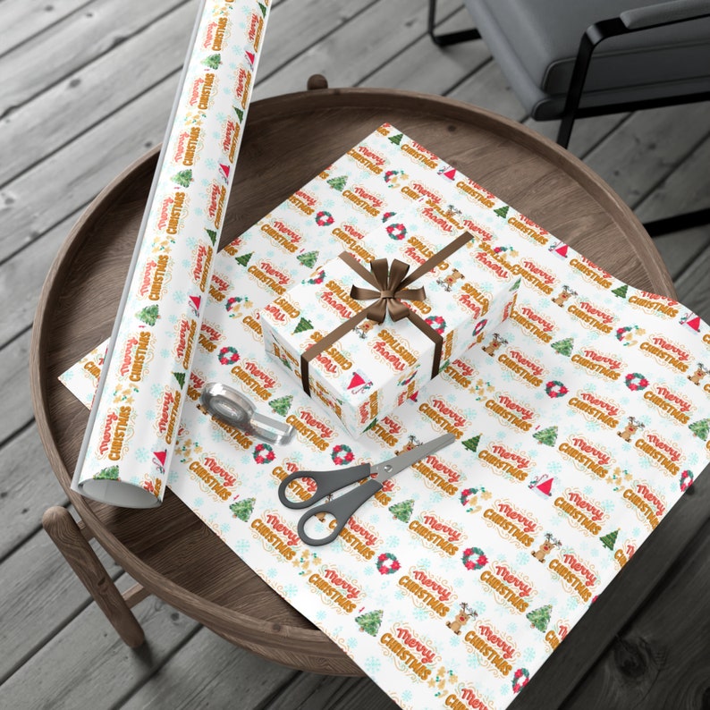 Christmas Gift Wrap Papers Customized Gift Wrapping Paper Holiday Gift ...