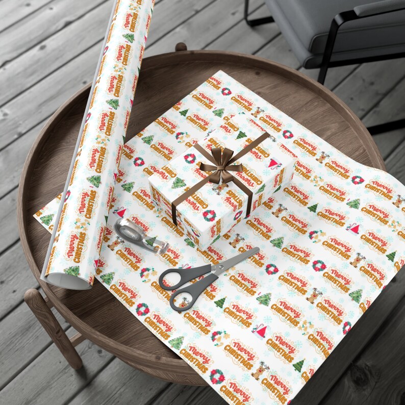 Christmas Gift Wrap Papers Customized Gift Wrapping Paper Holiday Gift ...