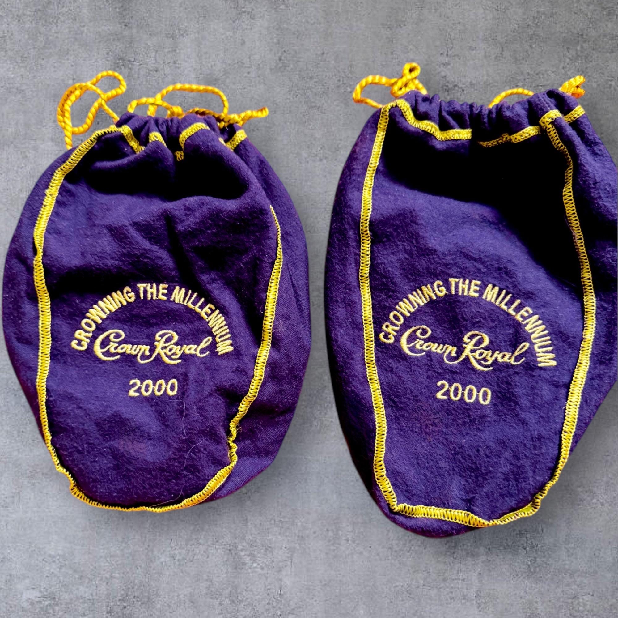 Vintage Crown Royal Bags With Velvet Bag and 2 Millennium Bags - Etsy