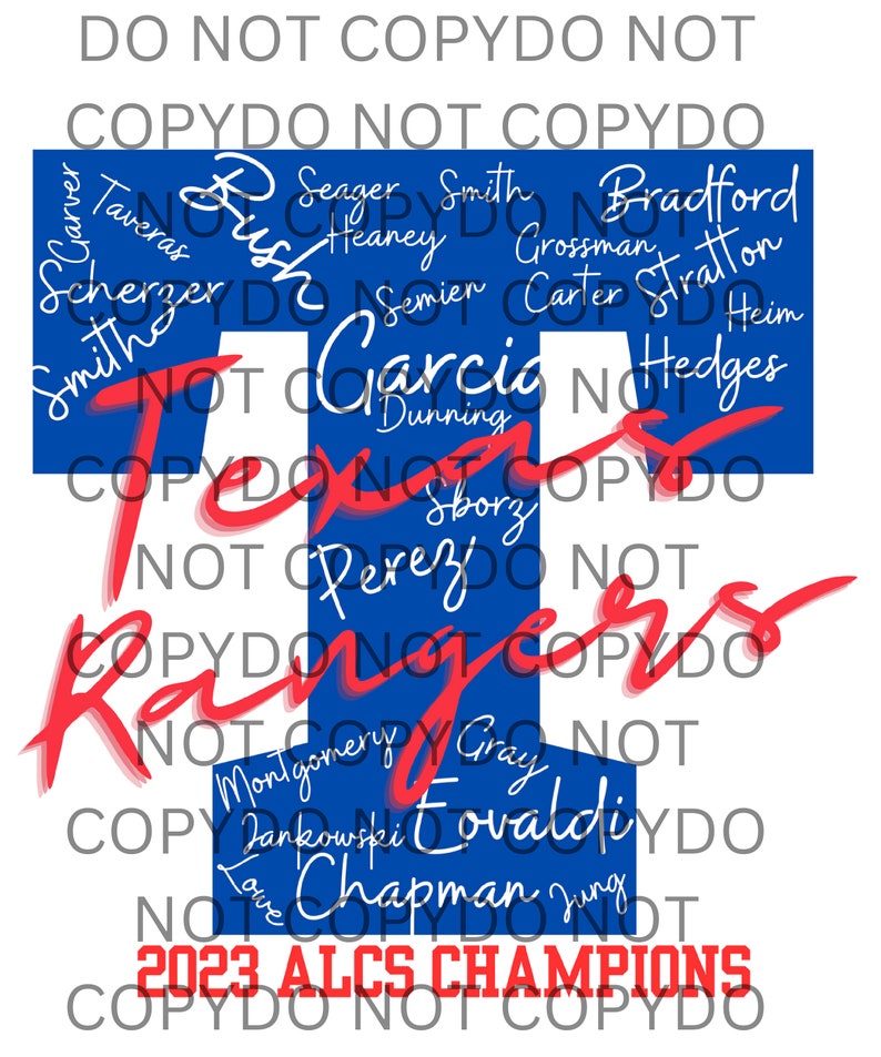 Texas Rangers ALCS 2023 Champs - Etsy