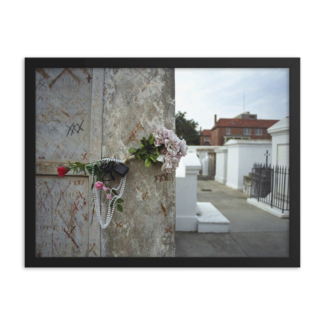 New Orleans Photography, Marie Laveau Grave Framed Color Print, Voodoo ...