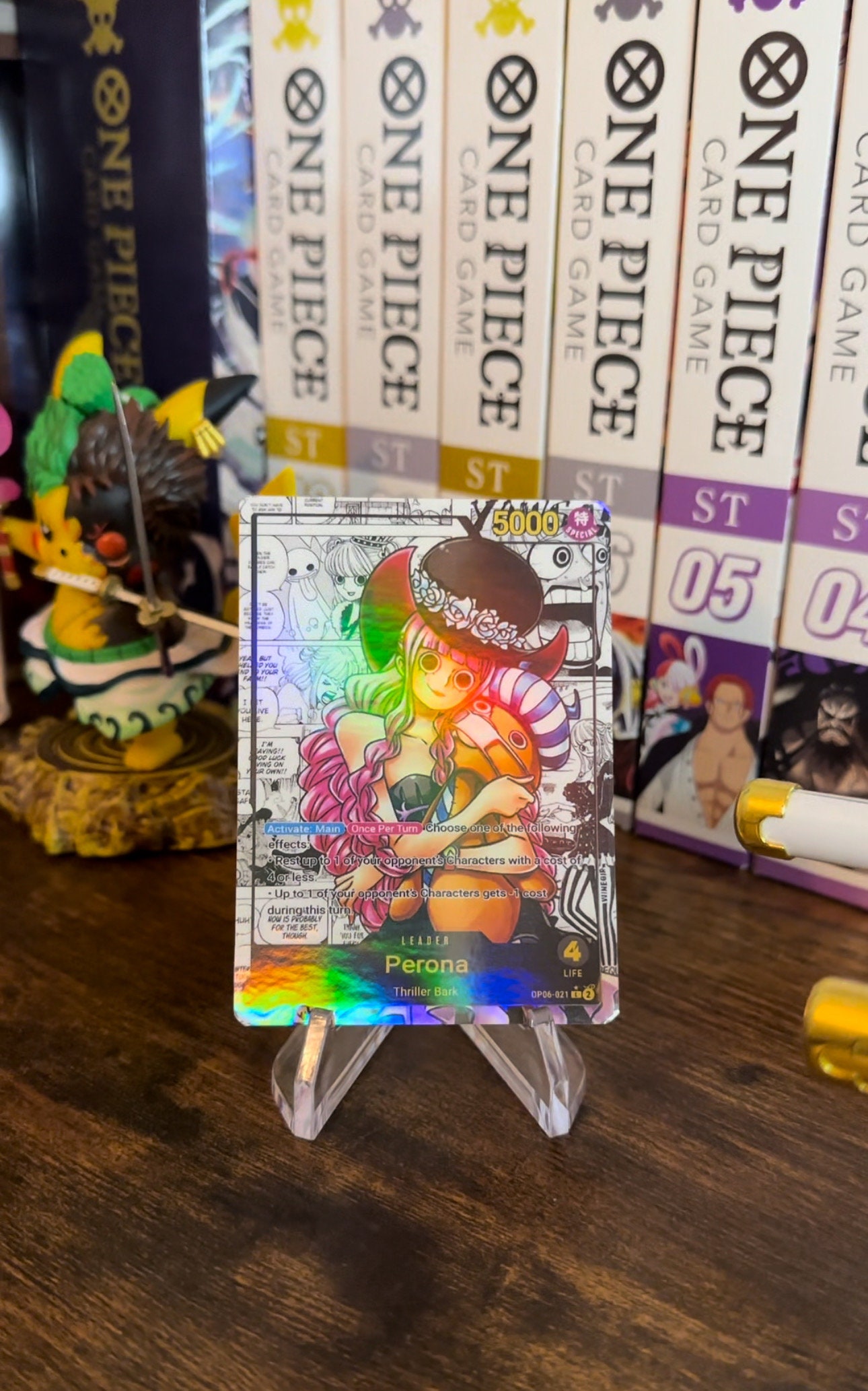 Perona Green Black Custom Leader Set Holographic Handmade OP06 Made ...