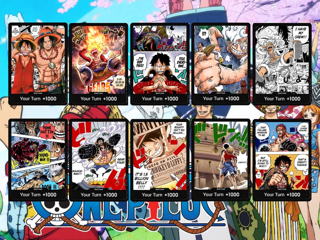 Monkey D Luffy CUSTOM DON Set One Piece Card Game TCG - Etsy