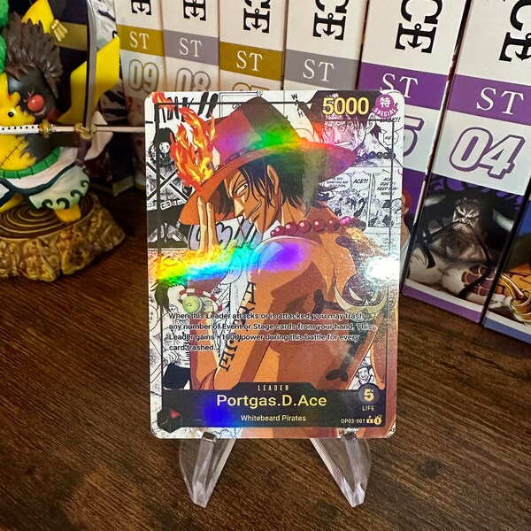 Ace Leader Card One Piece - Etsy