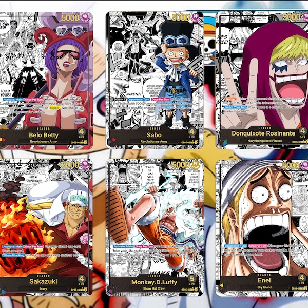 One Piece Card Game Leader - Etsy Ireland