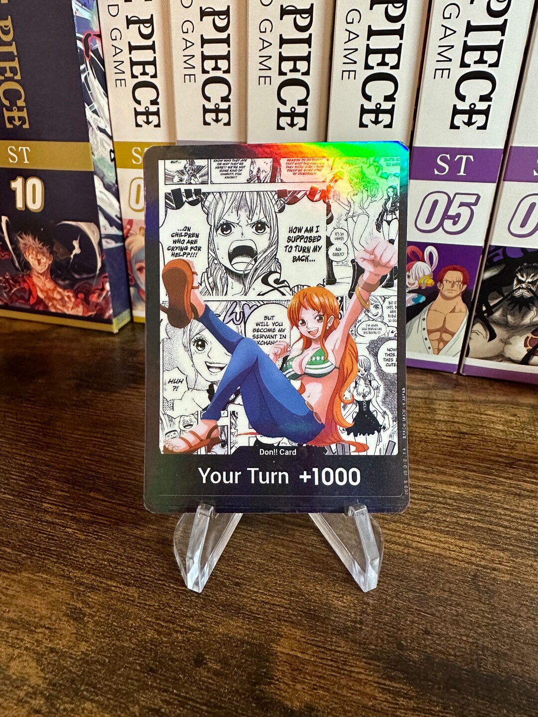 Nami CUSTOM DON One Piece Card Game Tcg Holographic Holo - Etsy