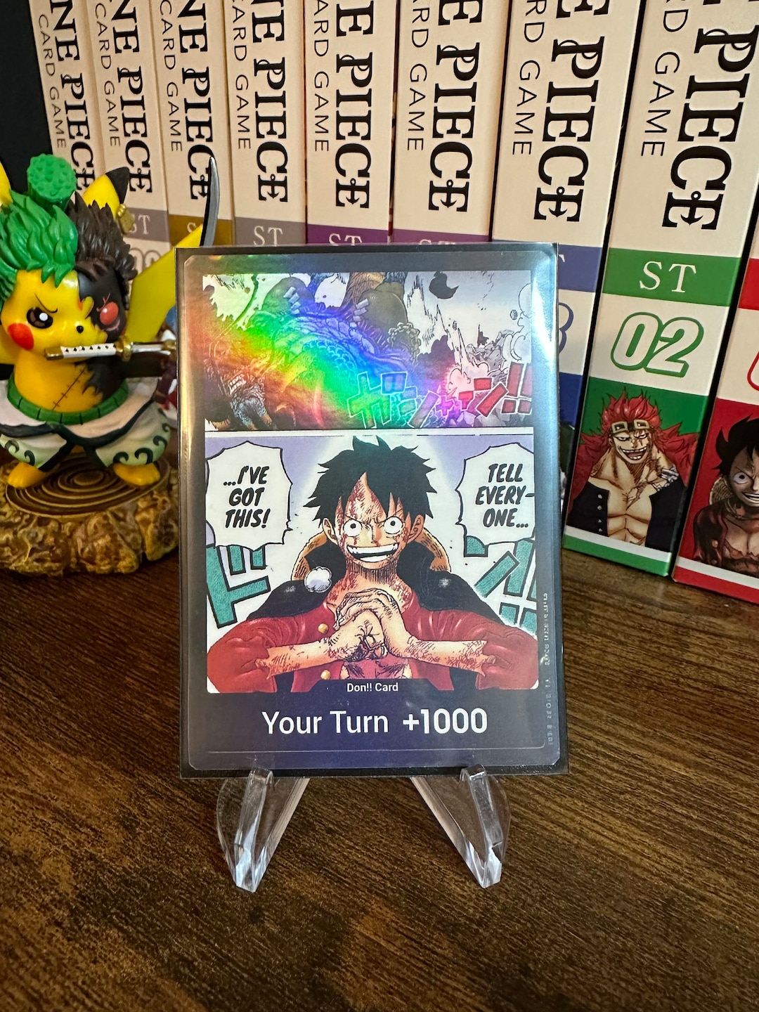 Luffy X Kaido Custom DON Holographic Holo Handmade Anime Manga Trading ...
