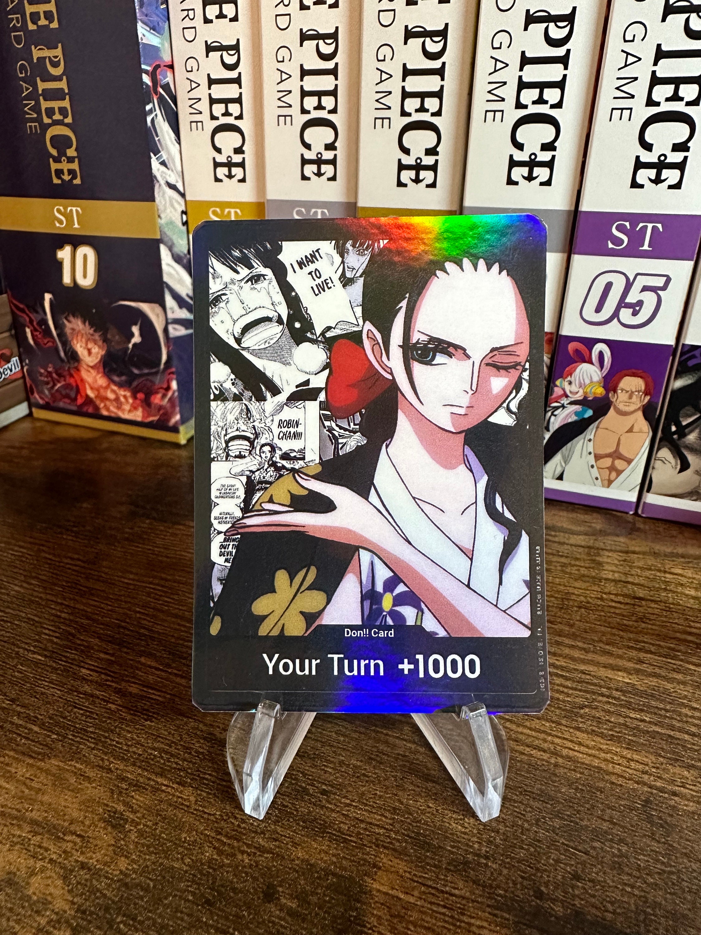 Nico Robin CUSTOM DON One Piece Card Game Tcg Holographic Holo Handmade ...