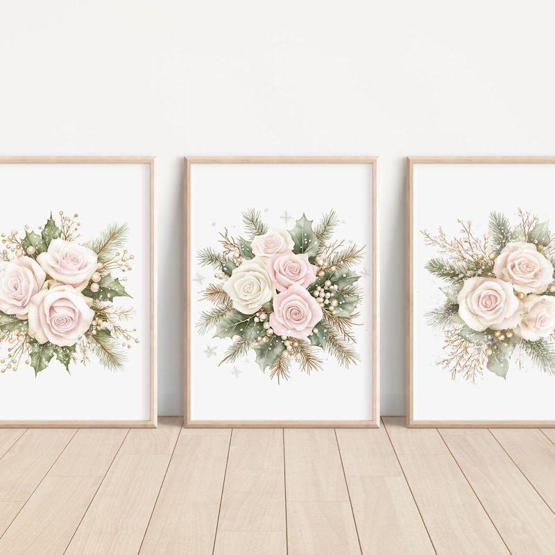 Pink Rose Print - Etsy