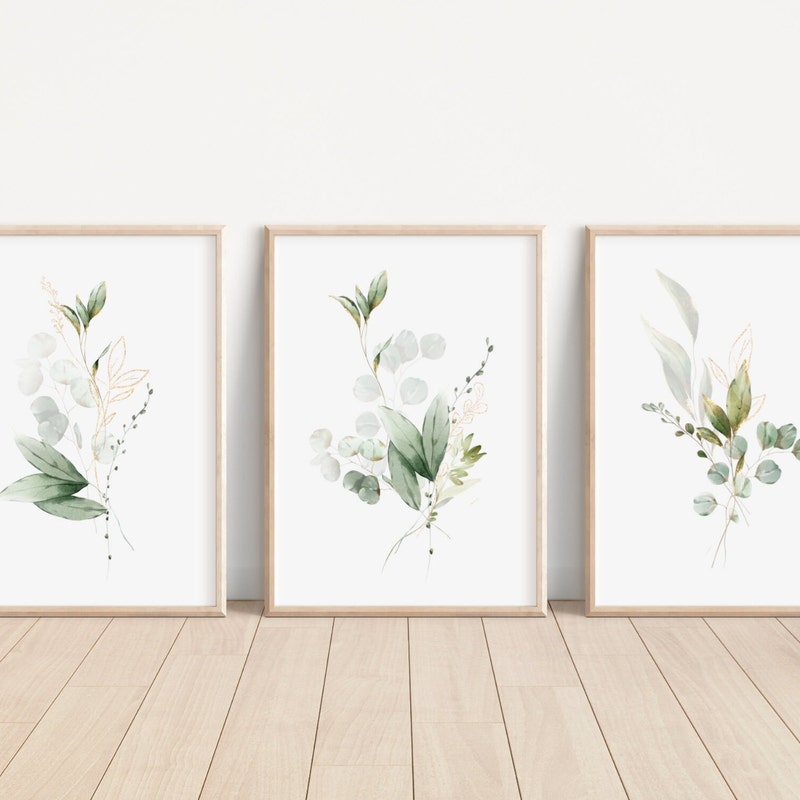 3 Set Painting Greenery - Etsy