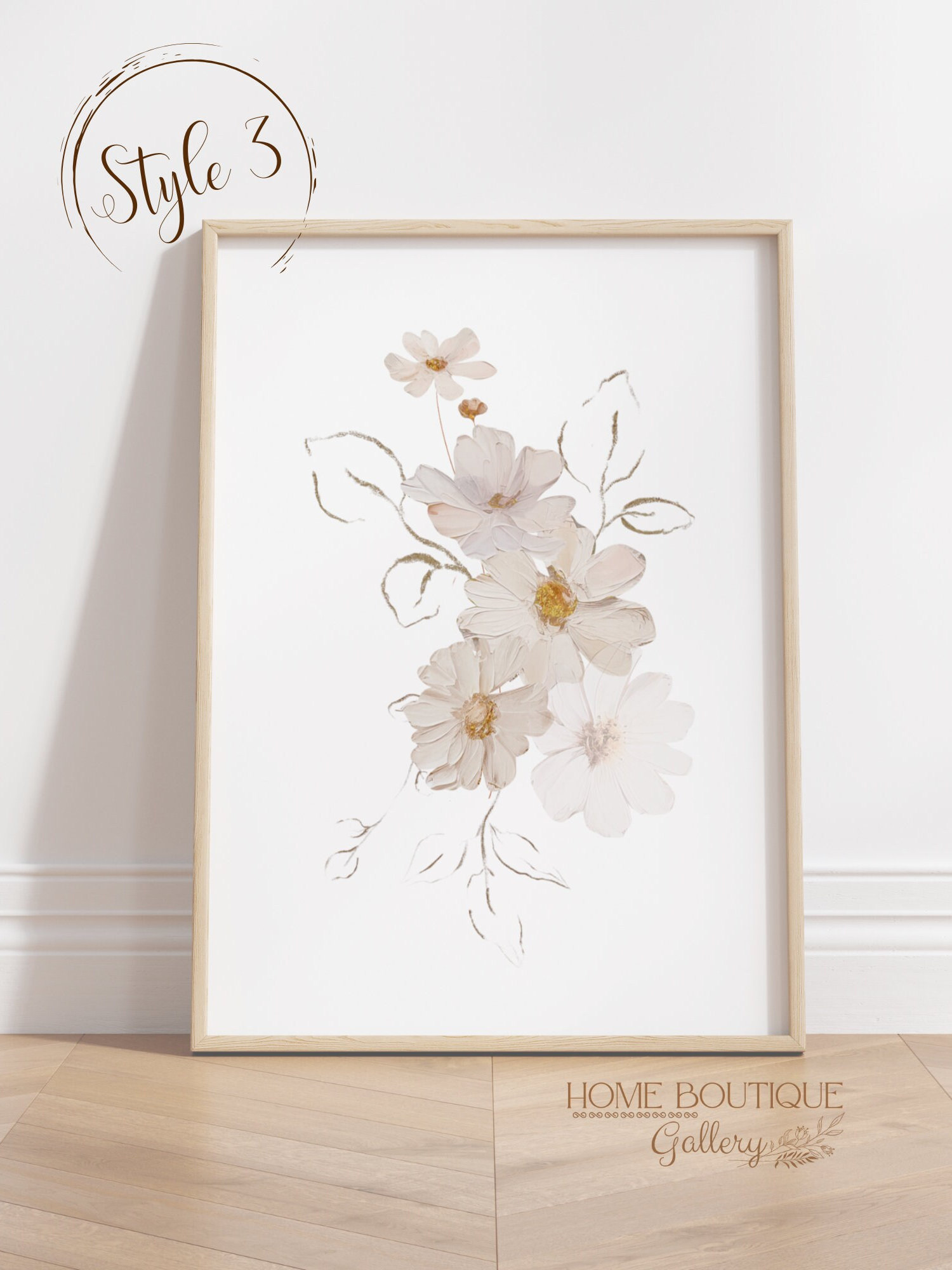 Wildflower Wall Art Prints Set of 3 Watercolor Wildflower Art Print ...