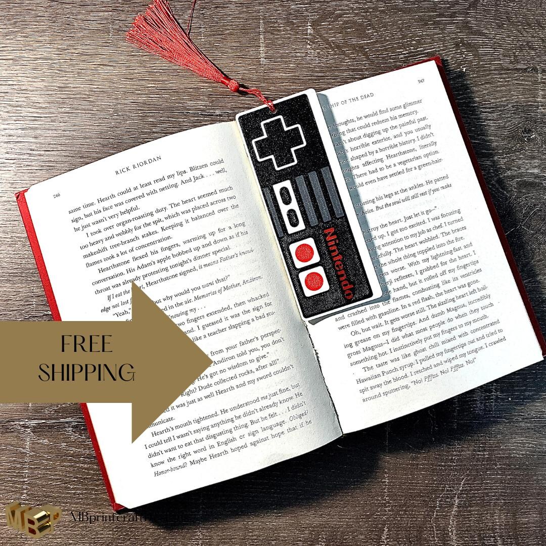 SNES Retro Game Controller Bookmark, Nintendo, Birthday Gift, Party ...