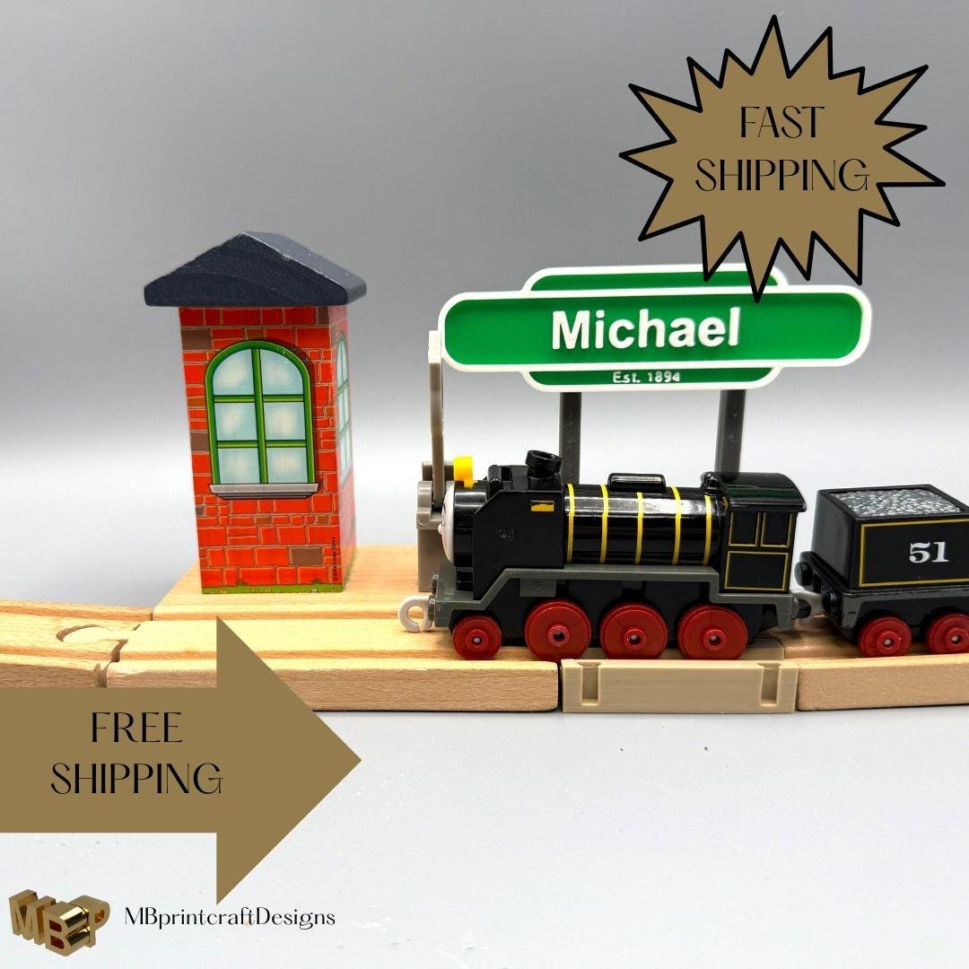 Personalized Train Sign Train Set Extra Track Birthday Gift Toddler - Etsy