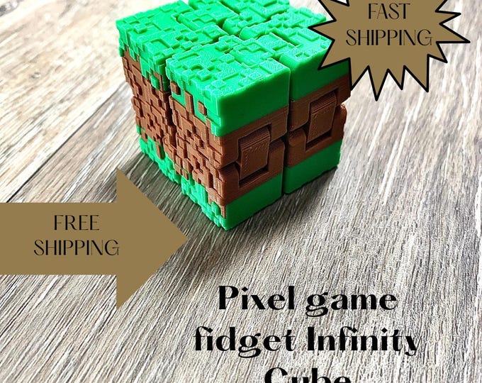 Minecraft Head Keyboard Clicky Fidget | Stim Toy, Stress Relief, ADHD ...