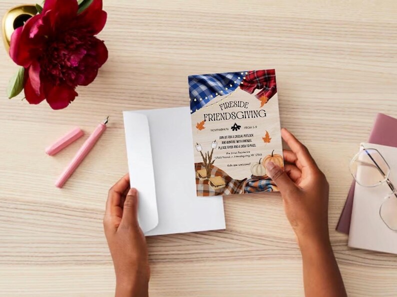 S’mores Friendsgiving Invitation - Etsy