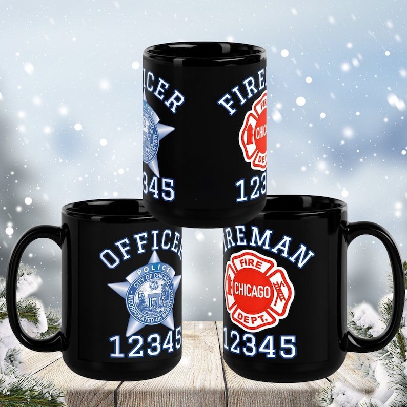 Chicago Police Chicago Fire Department Personalized Coffee Mug Limited ...