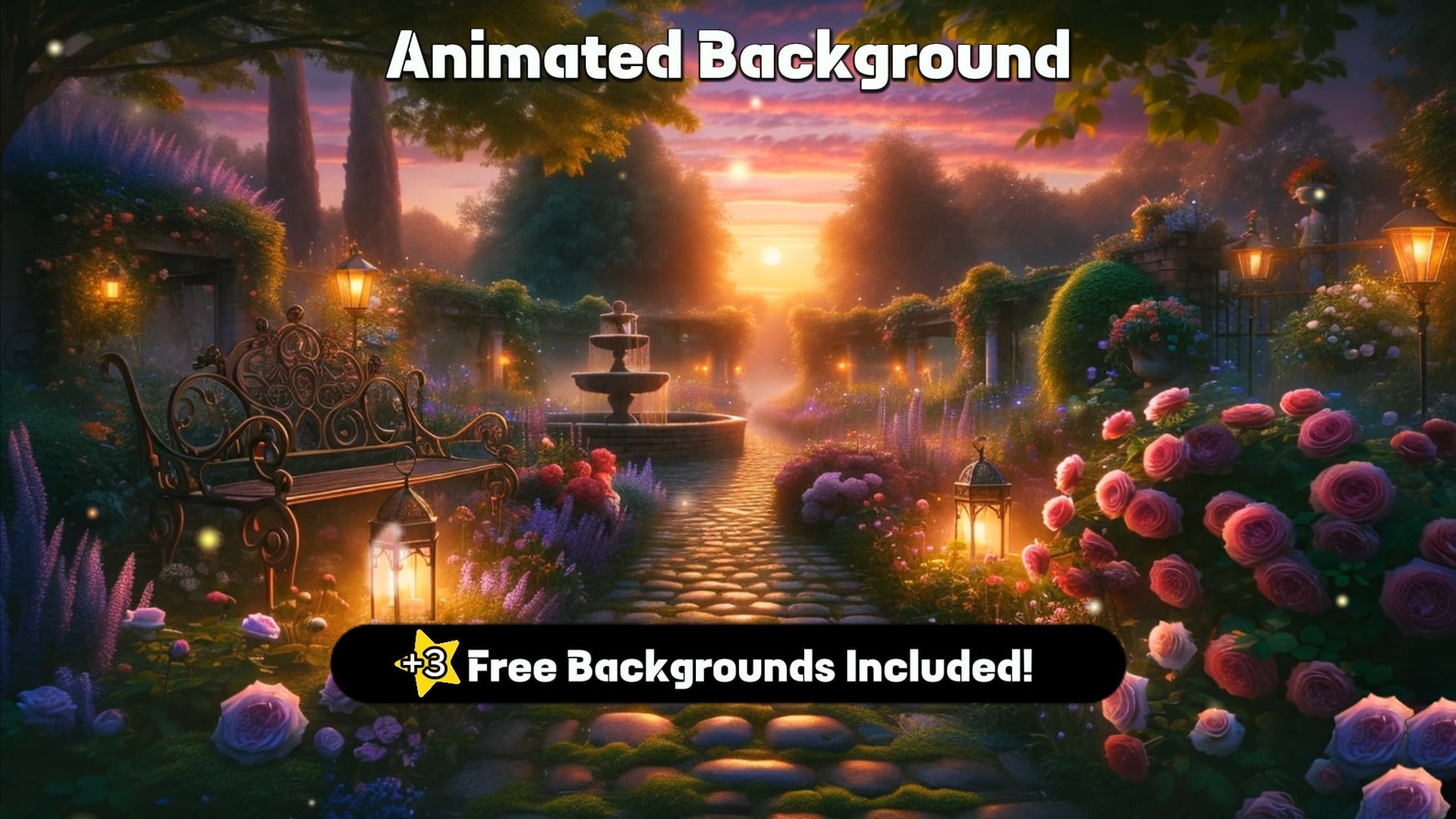 Romantic Animated Background | Valentine's Day Background | Animated ...
