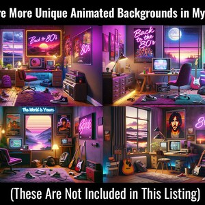 Animated Wallpaper | Retro 80s Studio | ANIMATED BACKGROUND Lofi | Just ...