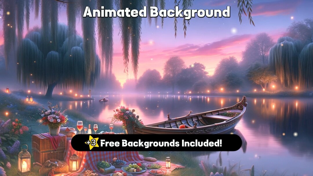 Romantic Animated Background | Valentine's Day Background | Animated ...