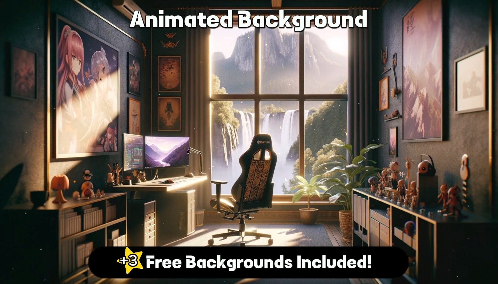 Animated Background | Animated Wallpaper | Vtuber Bedroom | Twitch ...