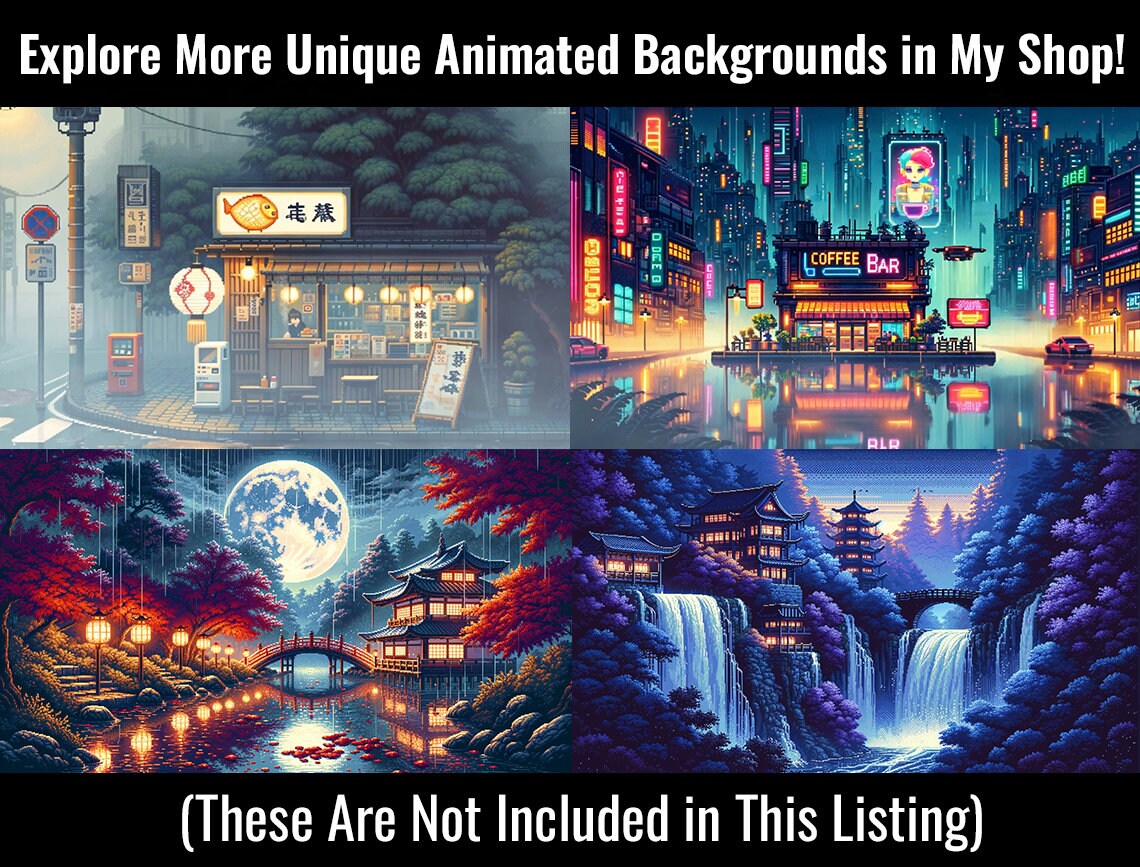 ANIMATED BACKGROUND | Japanese Aesthetics | Looped Vtuber Stream ...