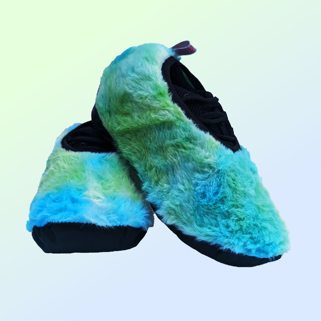 Reusable Shoe Covers (non-slip) - Fuzzy Ocean Print - for Kids and ...
