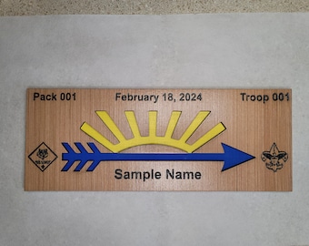 Arrow of Light Plaque Style 8 - Etsy