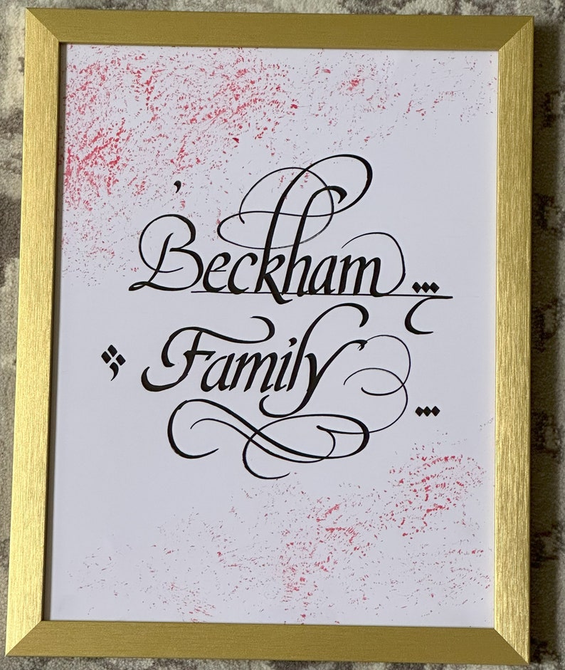 Custom Calligraphy Names: Elegant Hand Lettering - Etsy