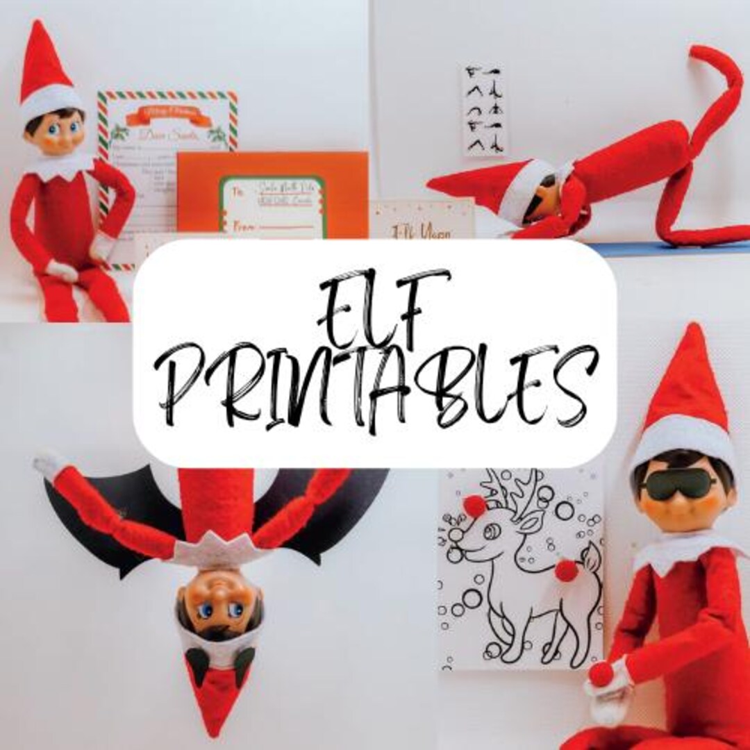 Christmas Elf Printable Activity Kit Holiday Elf Daily Notes & Fun ...