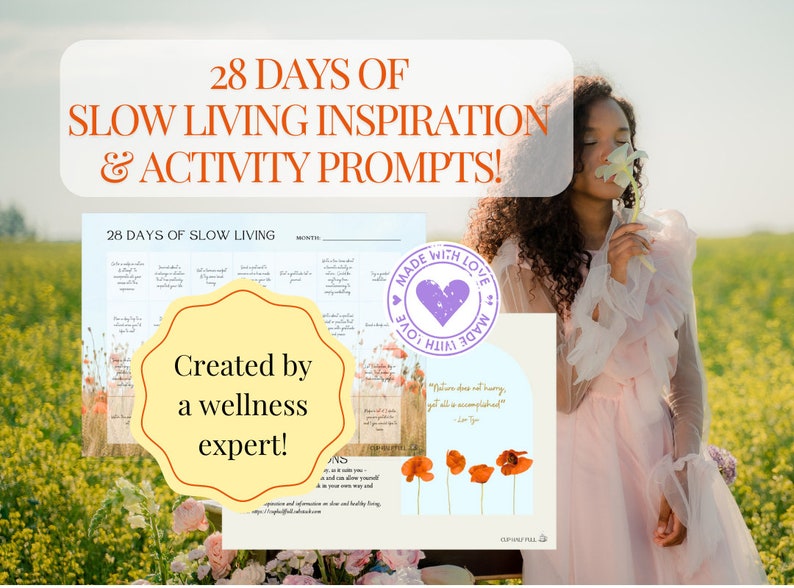 28 Days of Slow Living - Inspiration, Ideas, & Prompts - Etsy