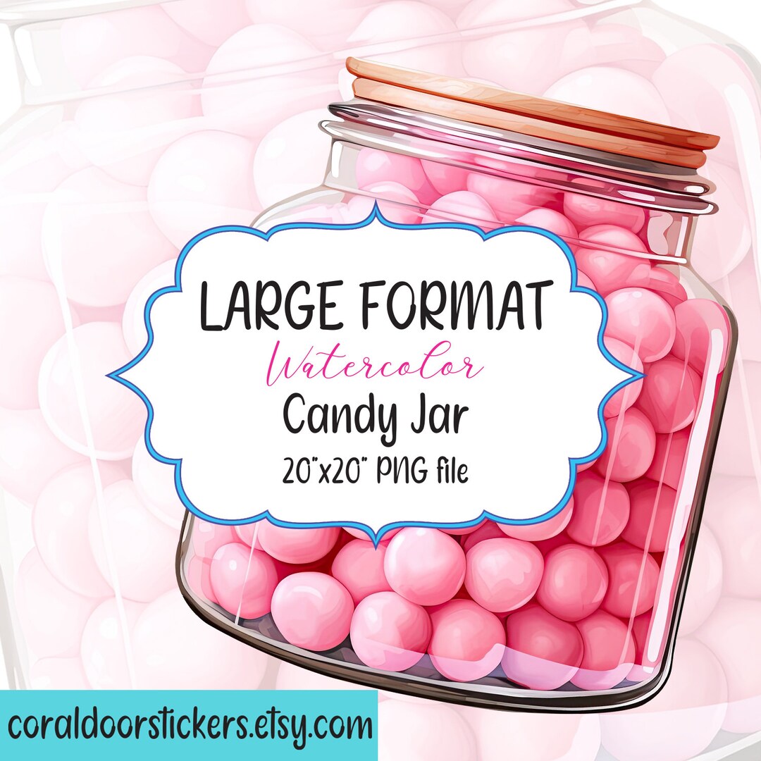 Large-scale Candy Jar 20"x20" PNG File - Etsy
