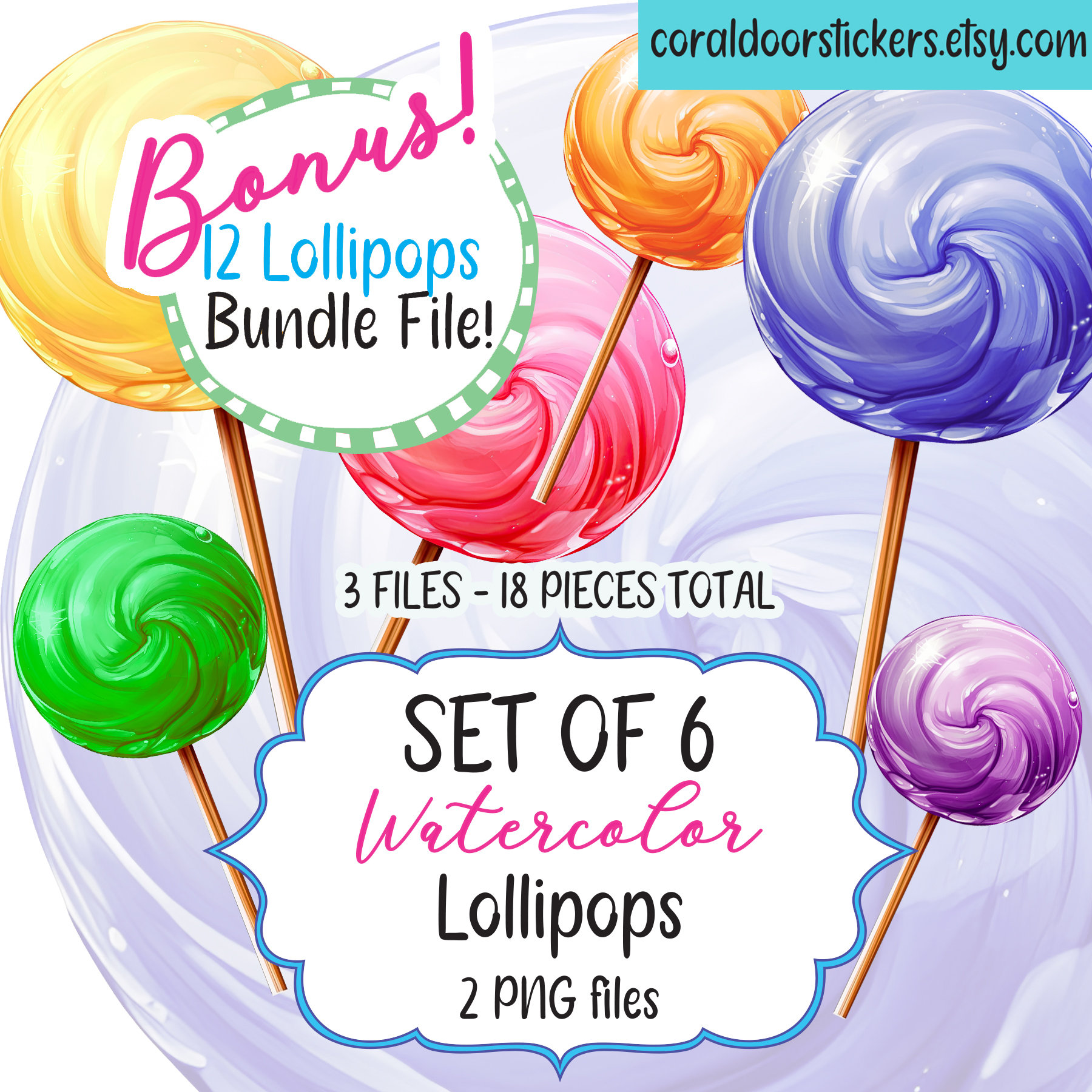 Lollipops Bundle Png, Suckers Bundle Png, Candycore PNG Bundle ...