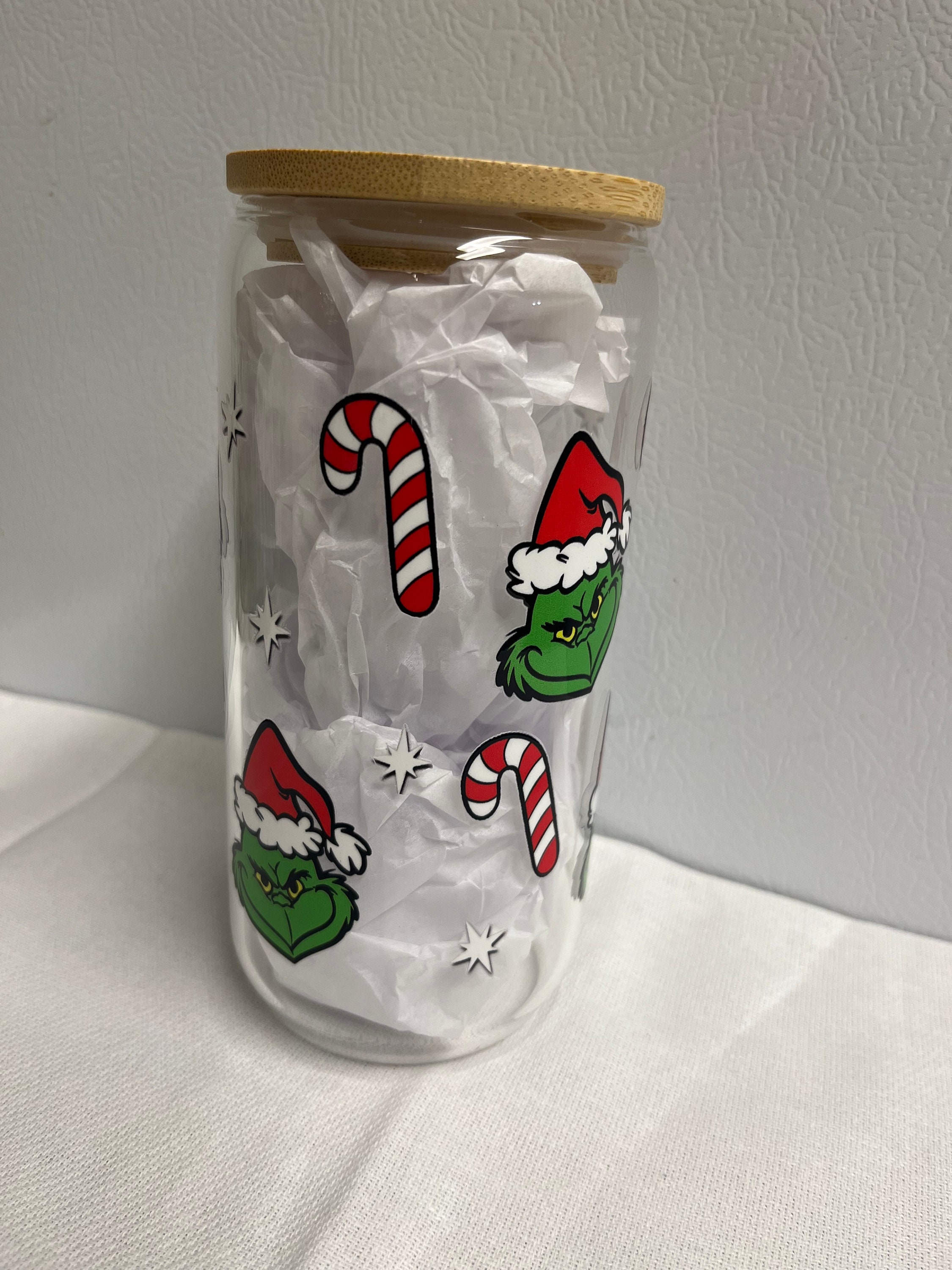 Custom Grinch Blend Glass Cup - Etsy