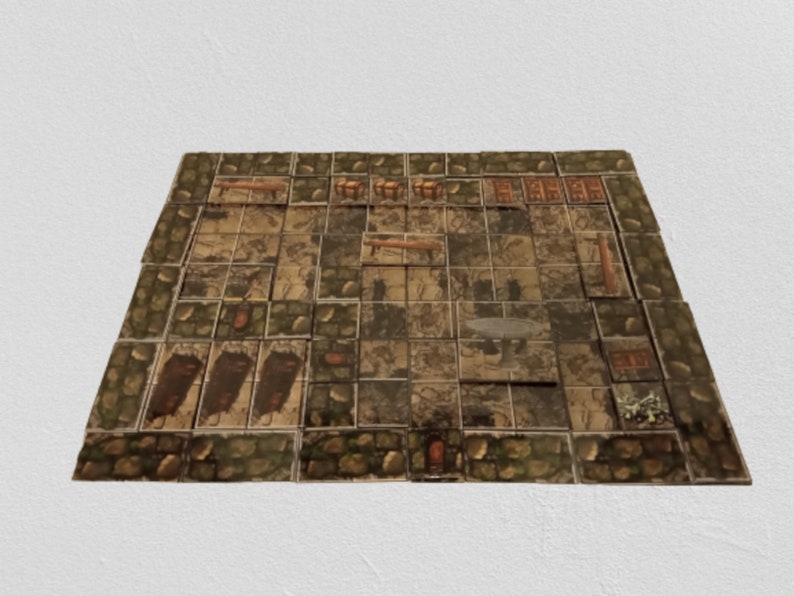 Treasure Chest 2 Crypt Magnetic Modular Dungeon Tiles Pen and Paper ...