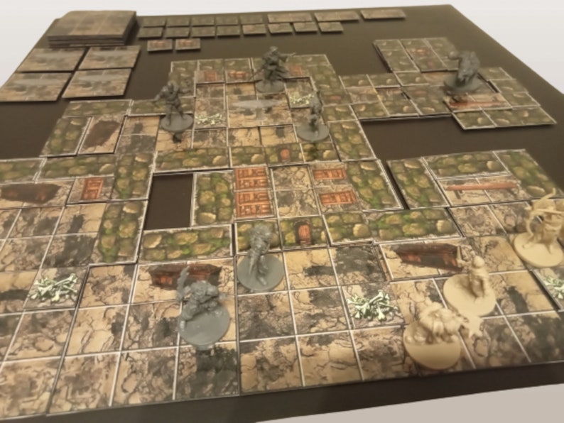 Treasure Chest 2 Crypt Magnetic Modular Dungeon Tiles Pen and Paper ...