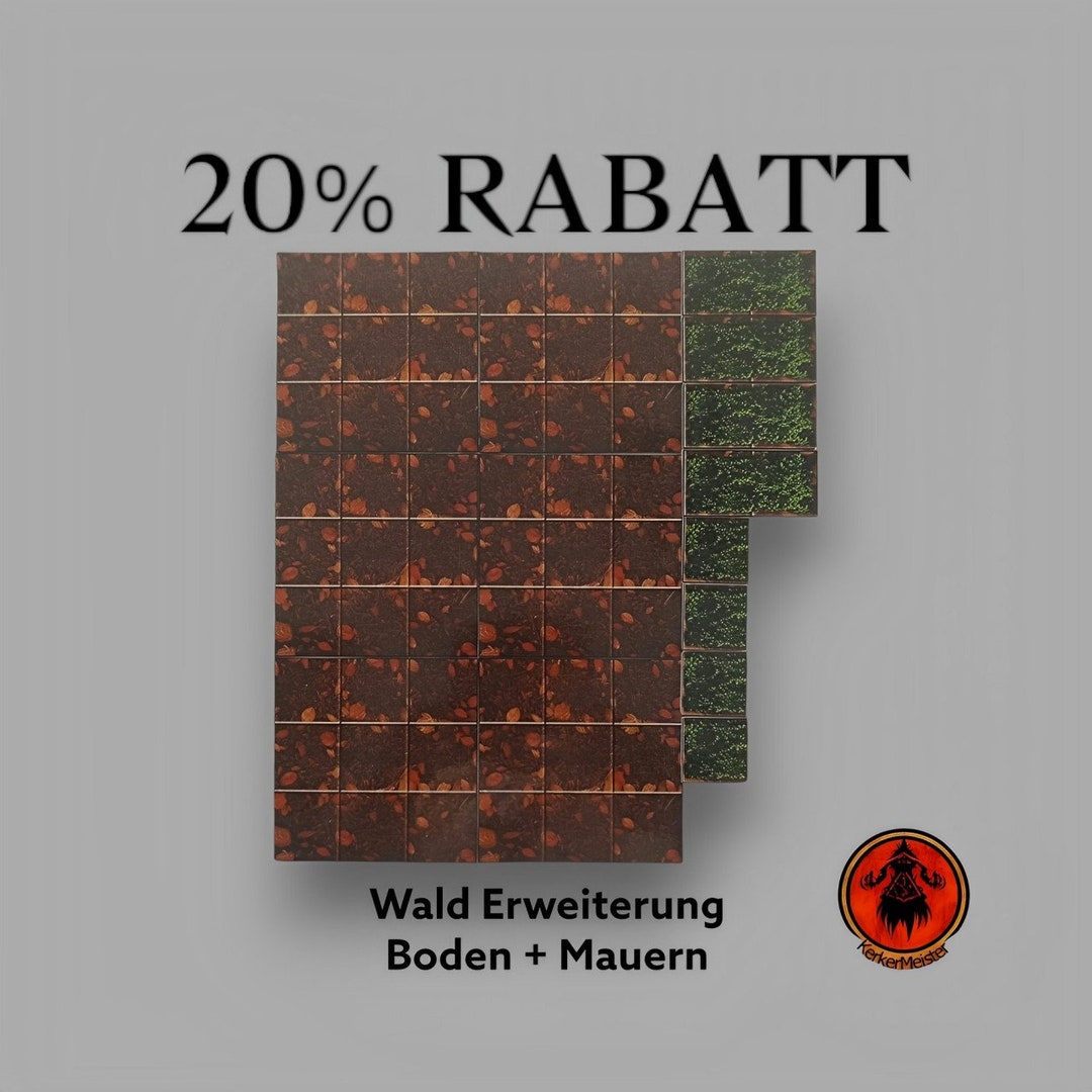 Forest 14 Magnetic Modular Dungeon Tiles Expansion Pen and Paper ...