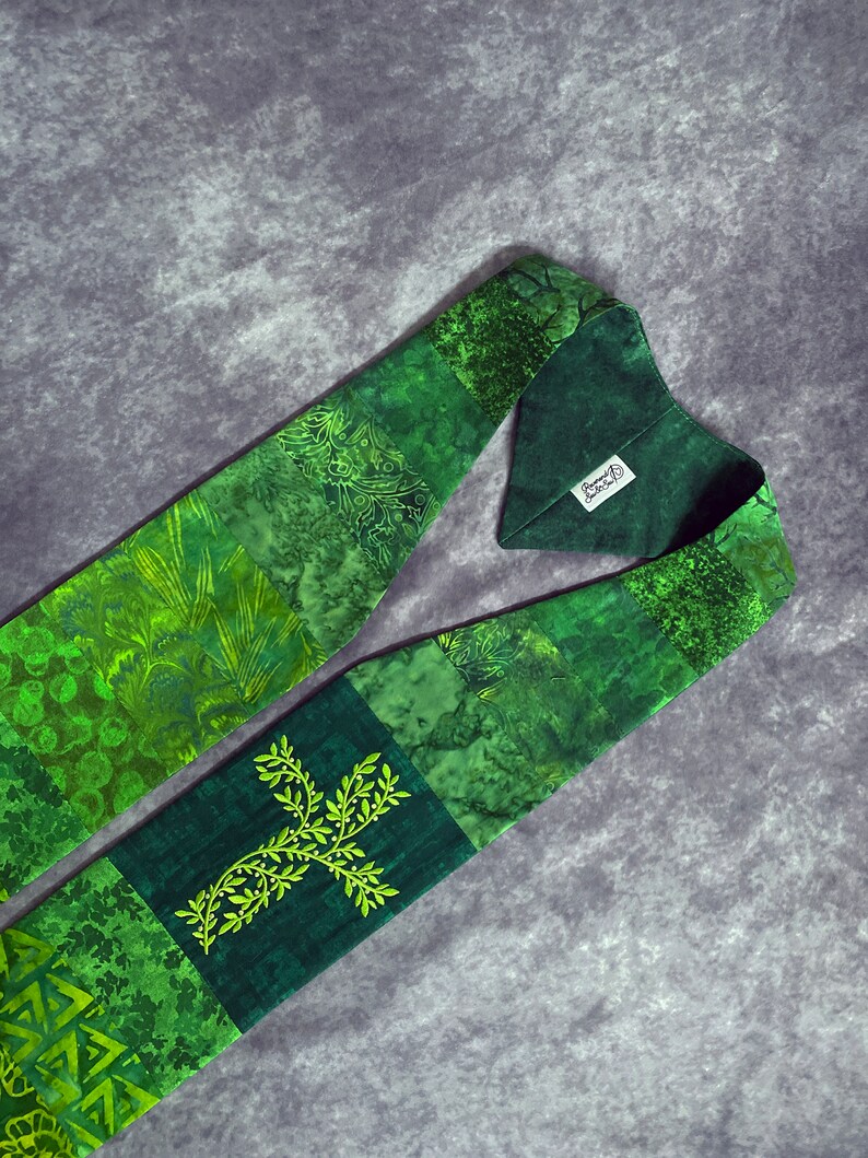 Custom Sized Green Clergy Stole, Ordinary Time, Great Pastor Gift ...