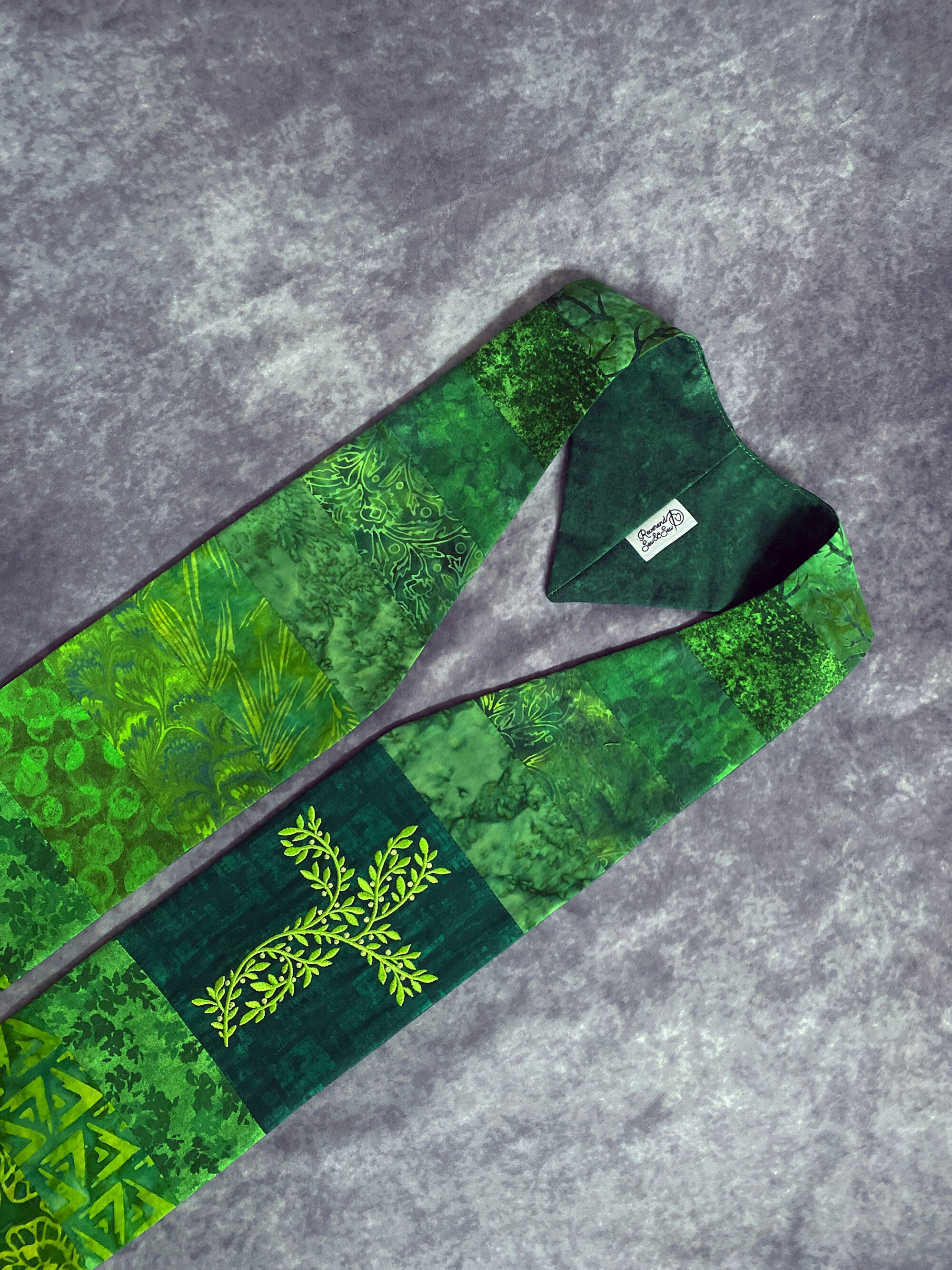 Custom Sized Green Clergy Stole, Ordinary Time, Great Pastor Gift ...