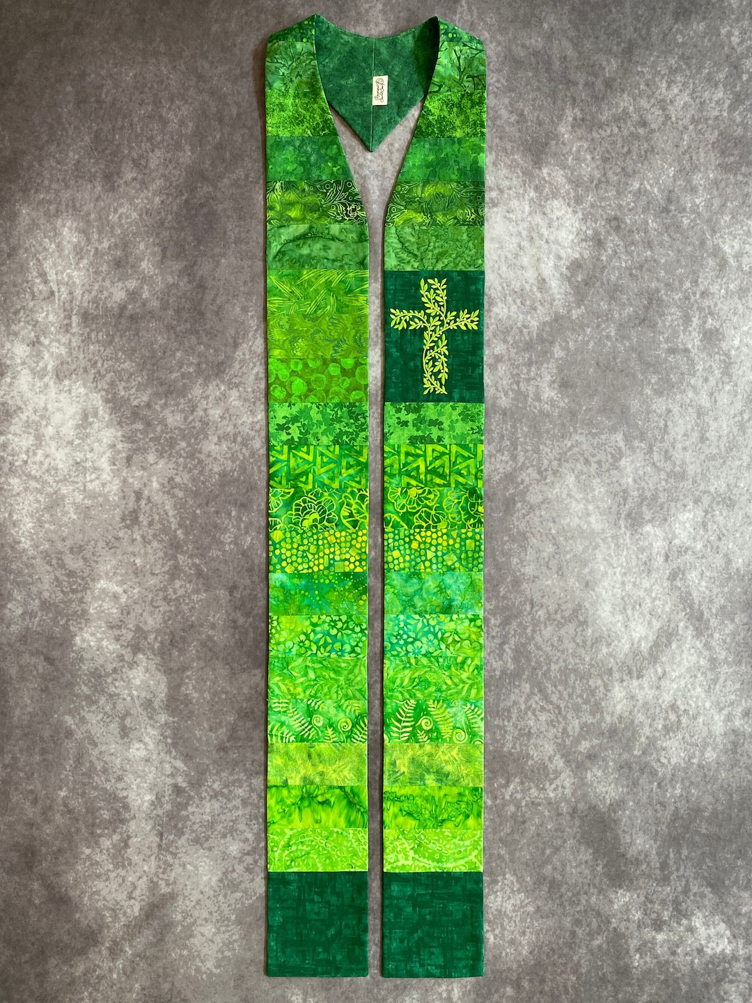 Custom Sized Green Clergy Stole, Ordinary Time, Great Pastor Gift ...