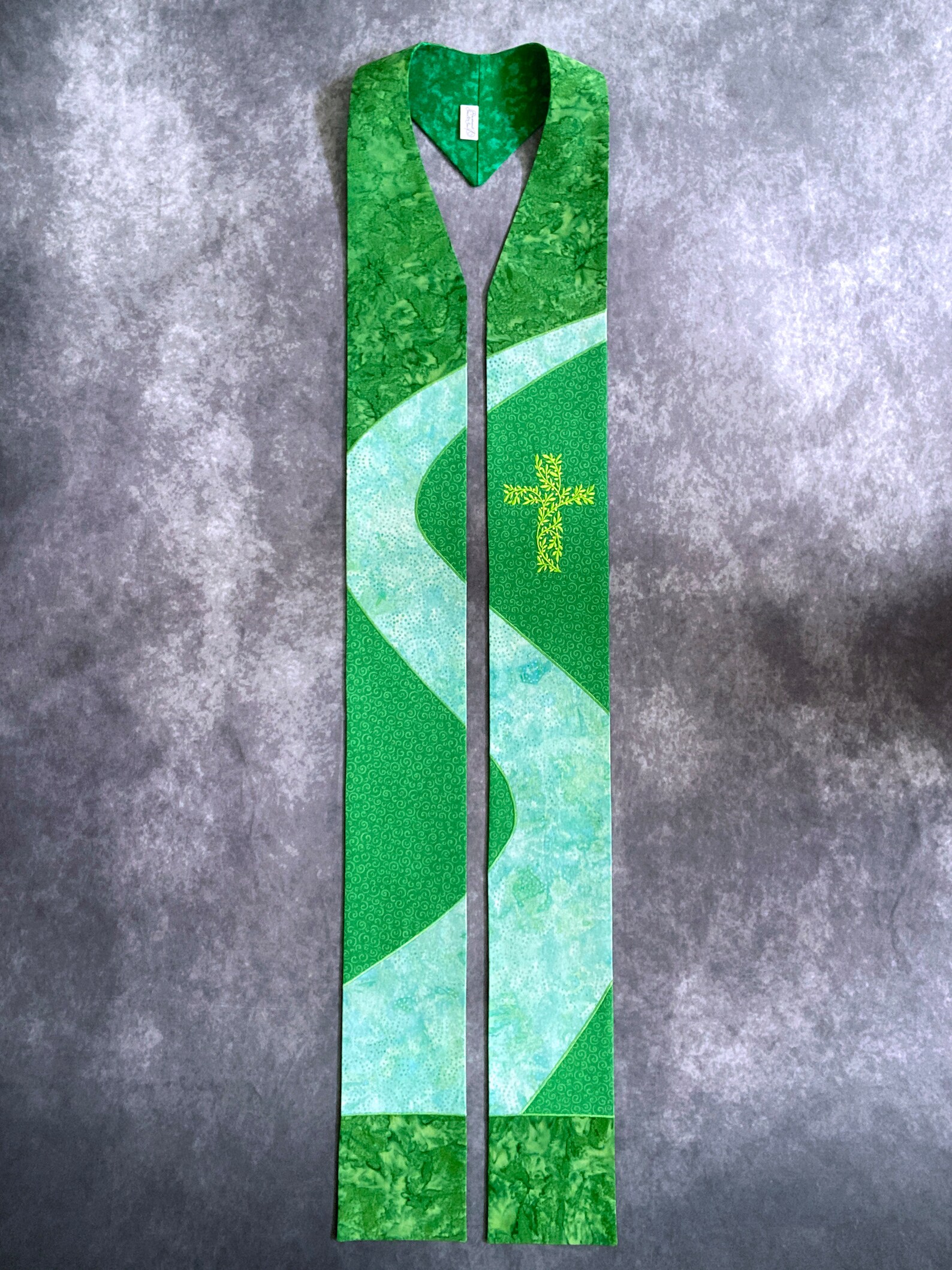Custom Sized Green Clergy Stole, Ordinary Time, Great Pastor Gift ...