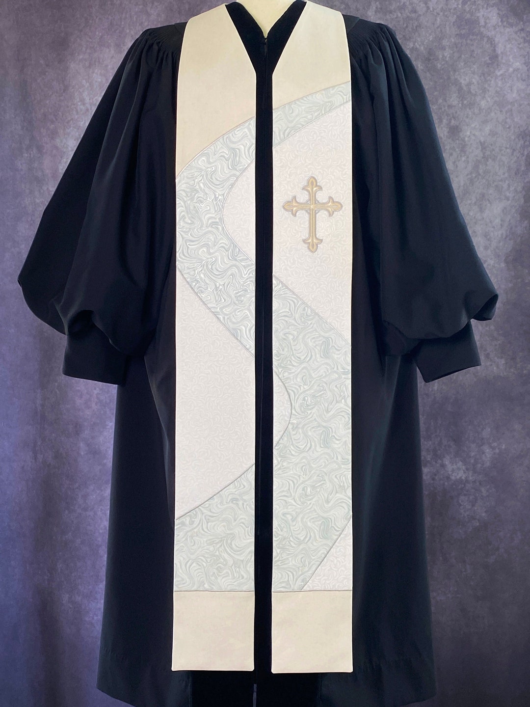 Custom Sized White Pastor Stole for Baptism & Communion - Etsy