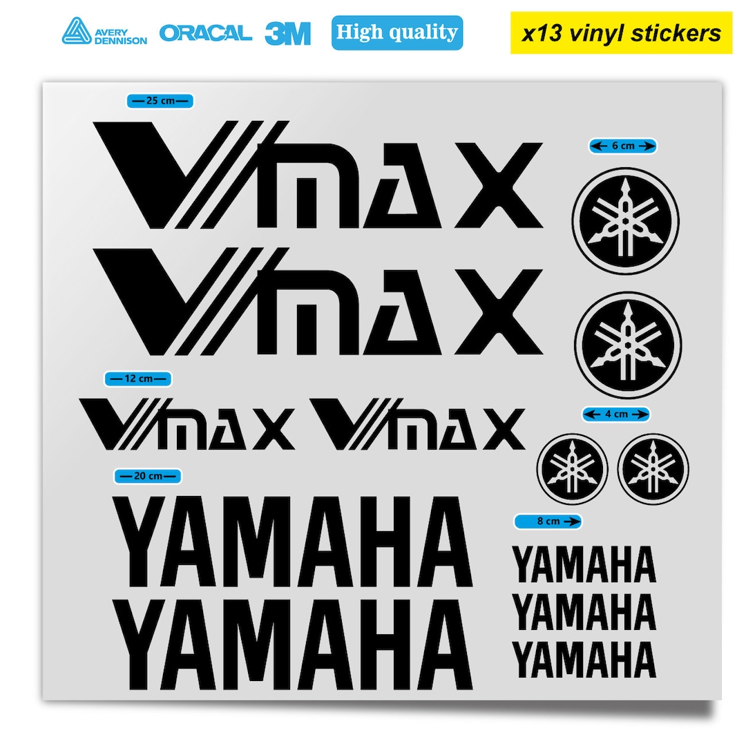 Yamaha Vmax K1 Stickers Vinyl Stickers for Motorcycles Stickers - Etsy