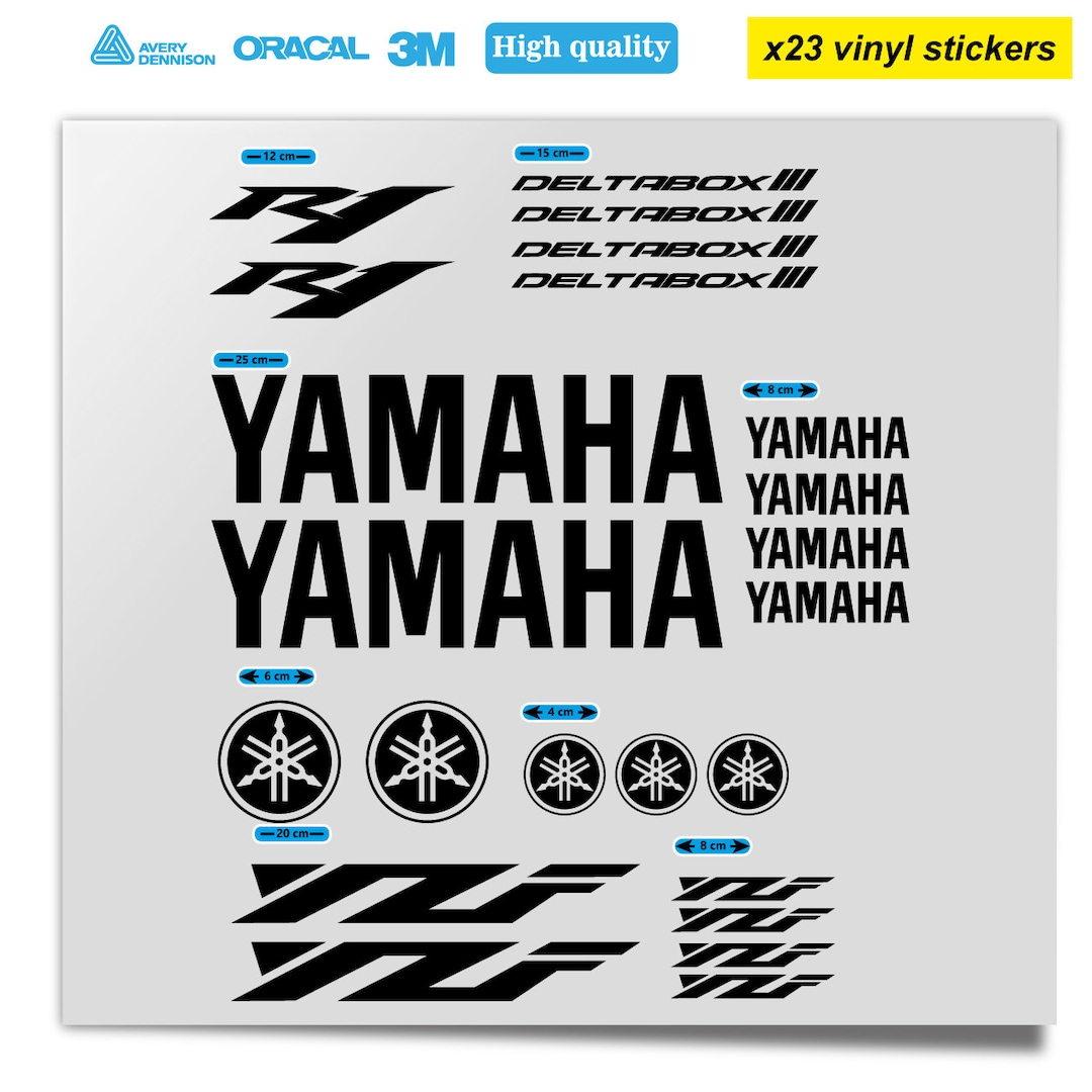 Yamaha Yzf R1 Stickers Vinyl Stickers for Motorcycles Stickers - Etsy