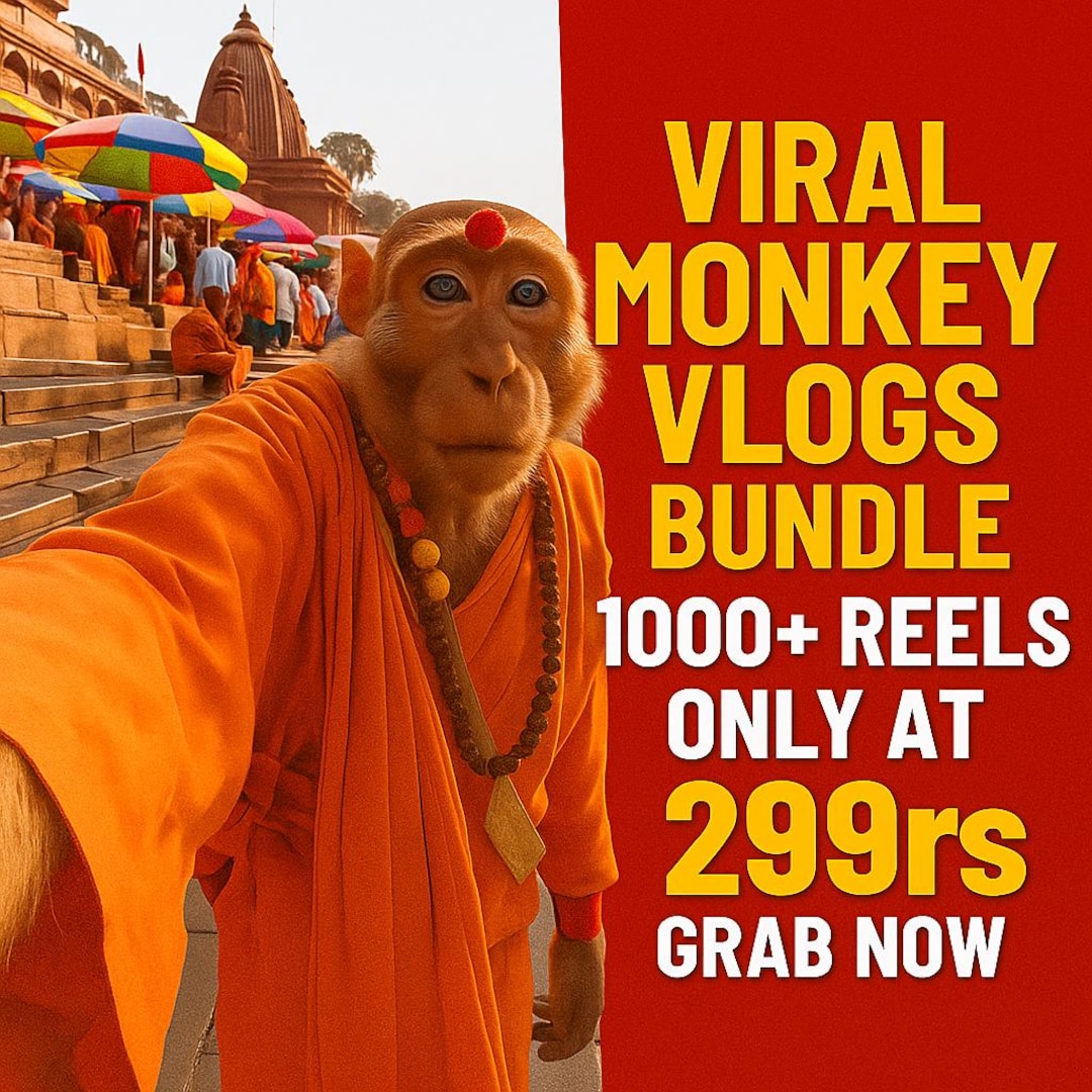 Monkey Vlogs Reels Bundle: 1000+ Viral Short Videos (instant Download ...