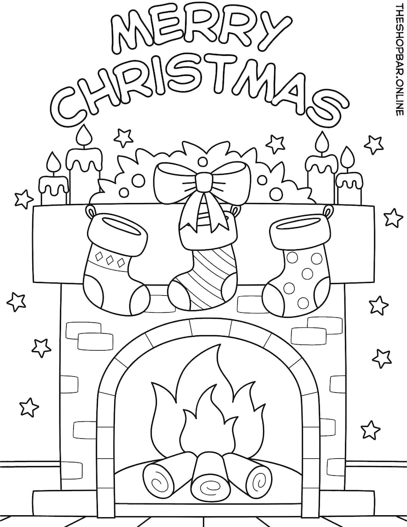 Christmas Coloring Book for Kids - Etsy