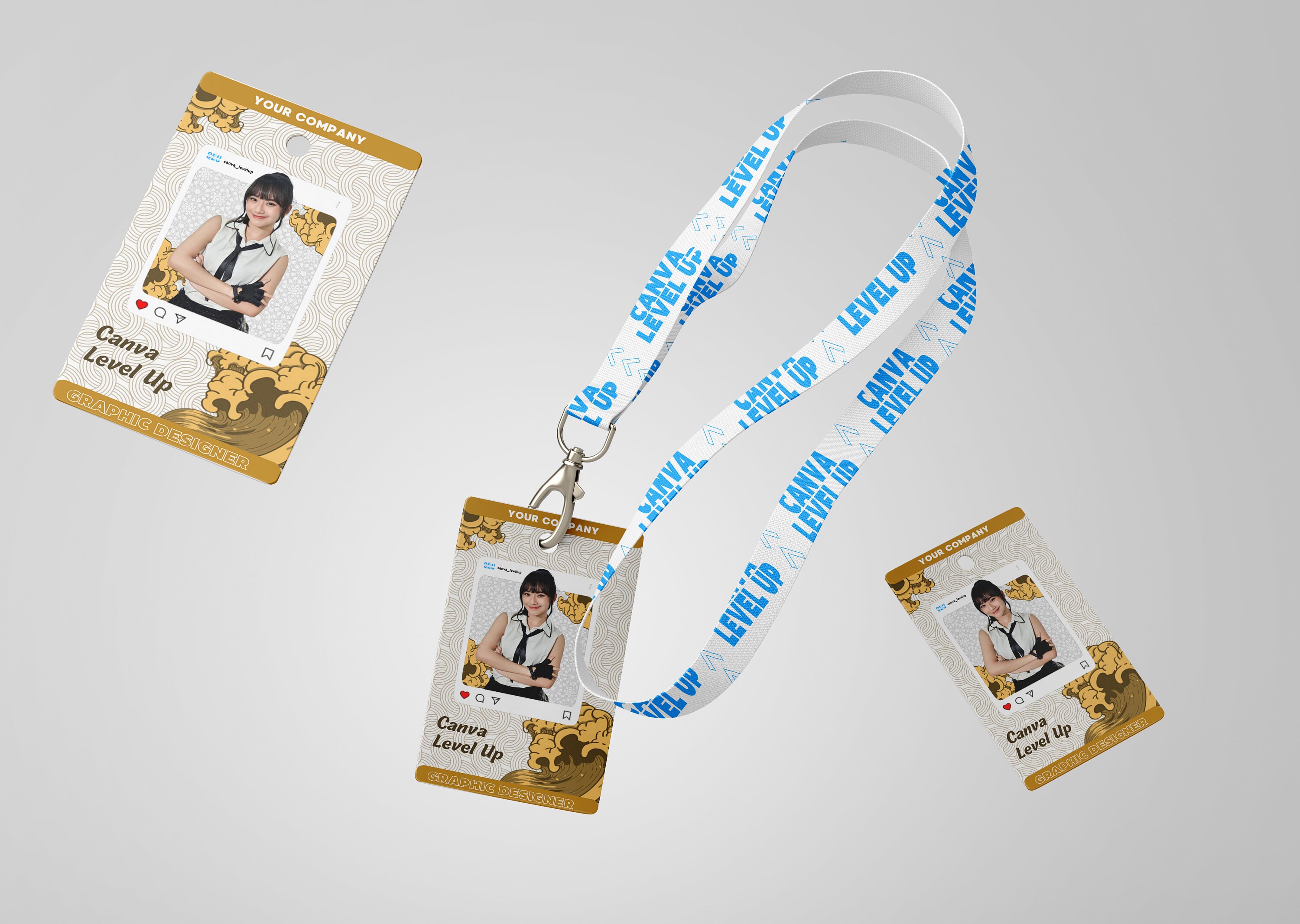 Cream Japanese Style ID Card - Etsy