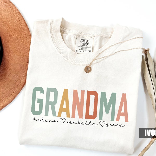 Retro Personalized Grandma Tshirt - Etsy