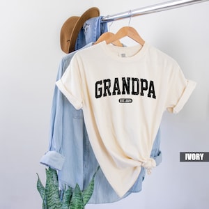 Custom Grandpa Shirt, Cool Papa Outfit, Comfort Colors® Granddad Est ...