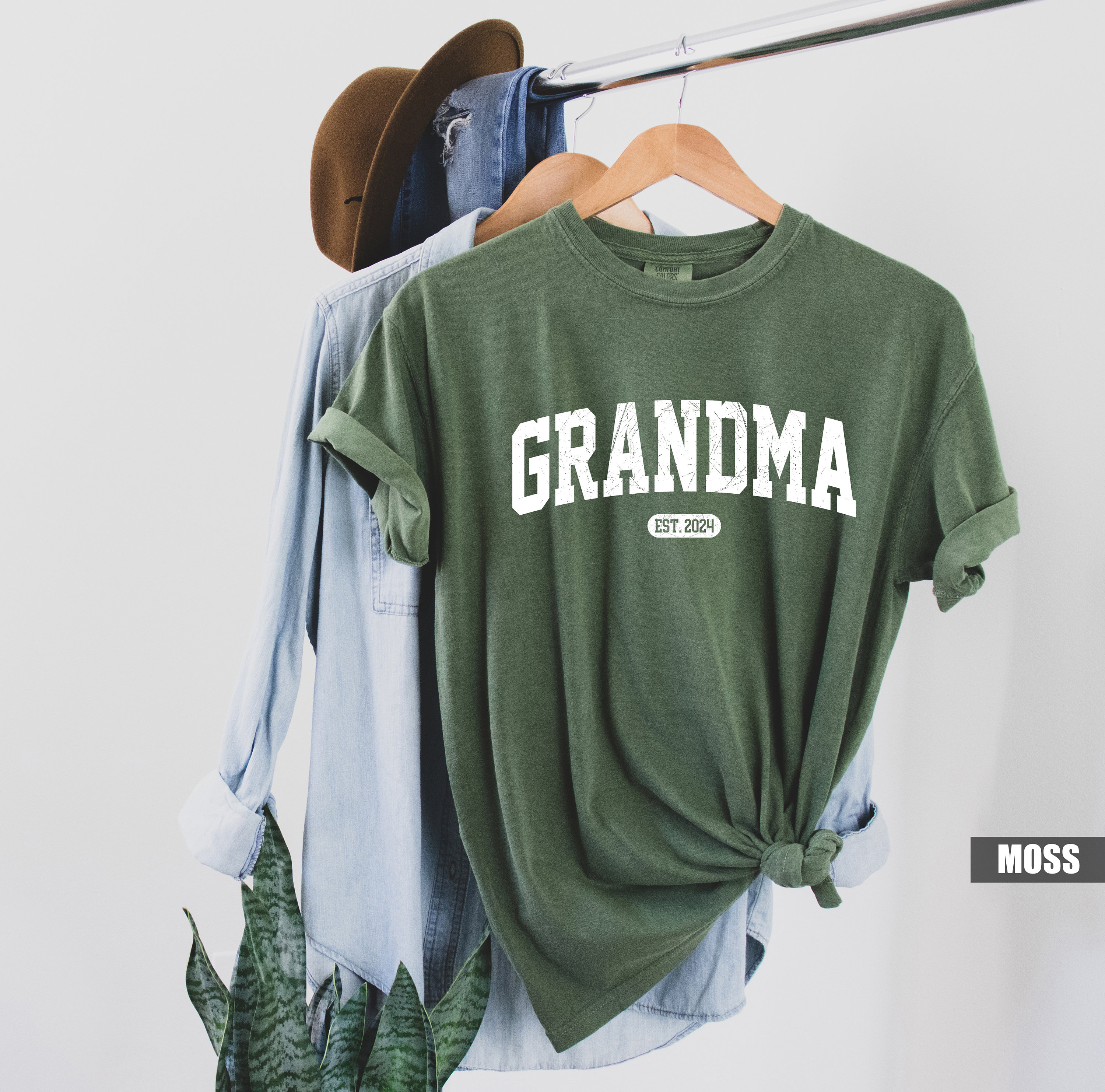 Custom Grandma Shirt, Cool Nana Outfit, Comfort Colors® Granny Est Date ...